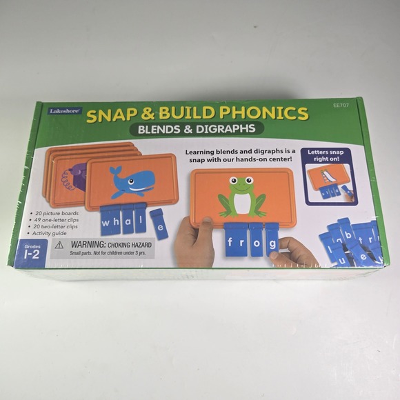 Lakeshore | Toys | Lakeshore Snap Build Phonics Blends Digraphs ...